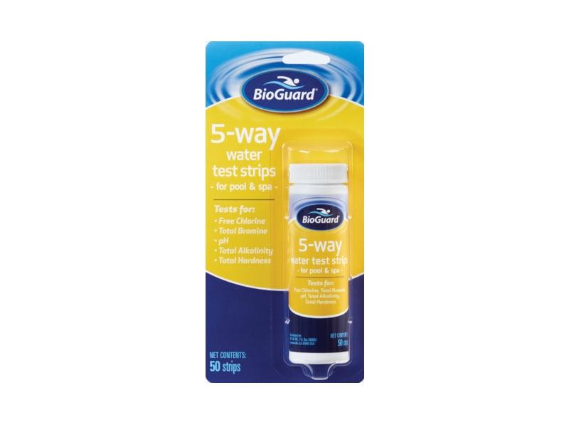 BIOGUARD 5-WAY TEST STRIPS - Piscines Les Forges - La référence de la ...